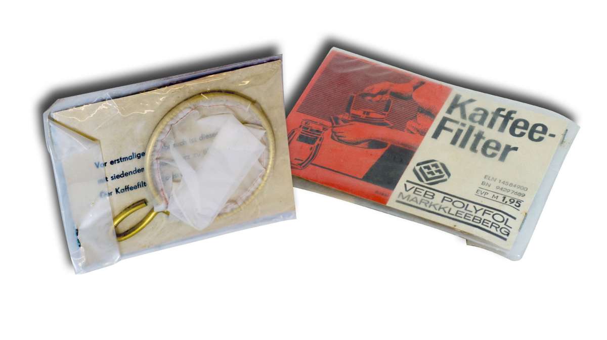 DDR Kaffee Filter VEB Polyfol Markleberg | FUND-KISTE | ANTIK ...